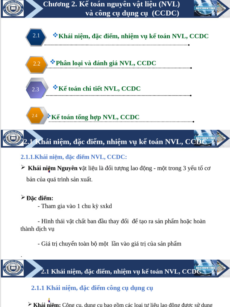 Chương 2.Kế toán nguyên vật liệu, CCDC | PDF
