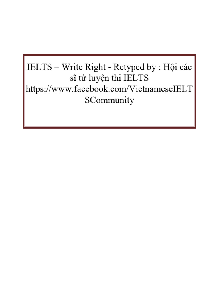 Ielts Write Right | PDF