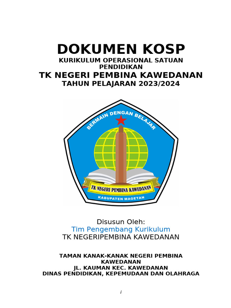 Dokumen Kosp TKN Pembina Kawedanan | PDF