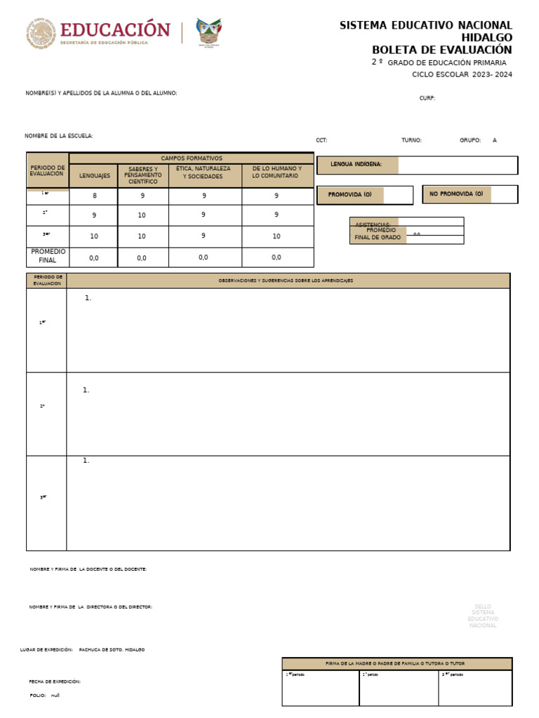 Boleta Interna 2º | PDF
