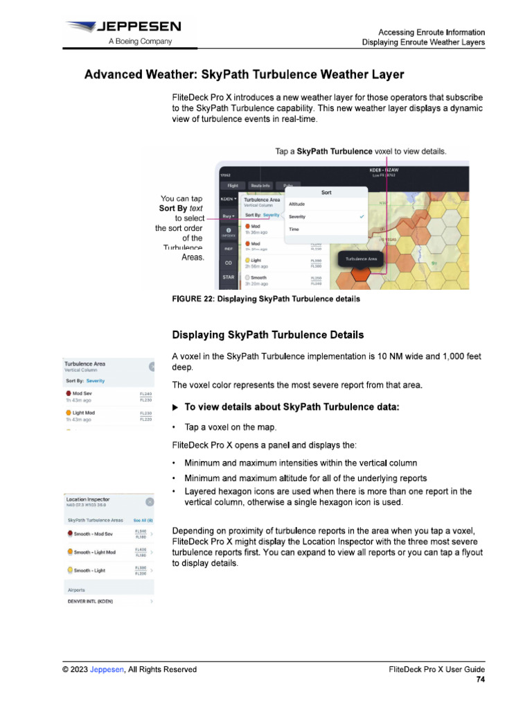 (FD PRO X) SkyPath Turbulence Weather Layer | PDF