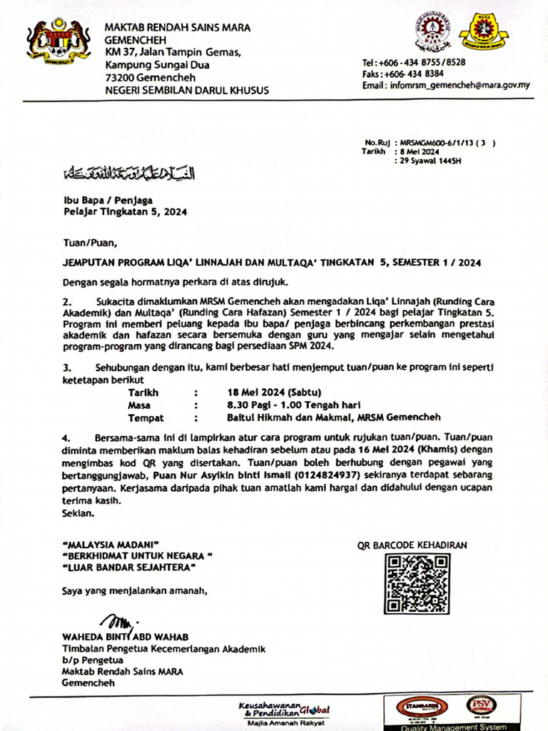 Jemputan Multaqa & Liqa | PDF