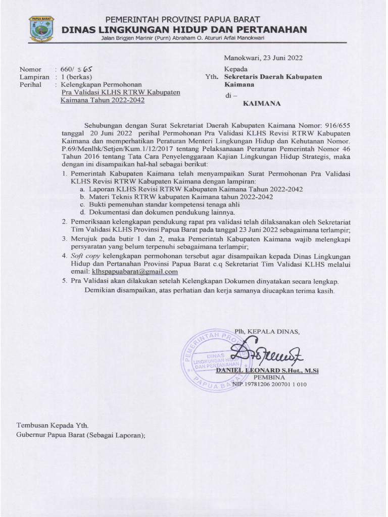 Kelangkanpan Pra Validasi KLHS Rev - RTRW Kabupaten Kaimana - 0052 | PDF