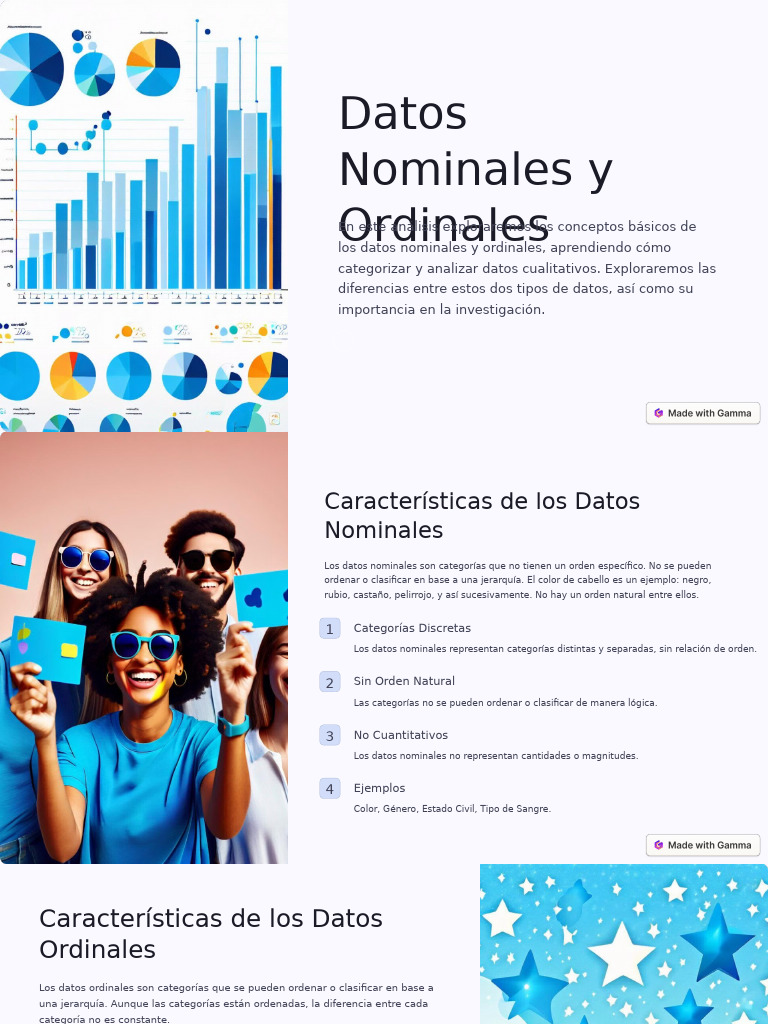 Datos Nominales vs Ordinales: Guía SEO | PDF | Nivel de medida