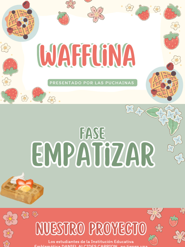Proyecto Desing Thinking Waffles | PDF | Alimentos | Salud y bienestar