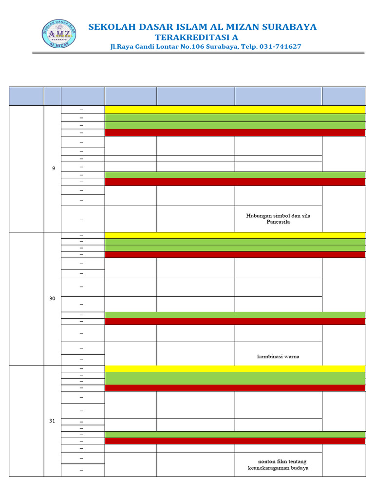 Weekly 2024-2025 2a Tya 29 Juli - 2 Agustus 24 | PDF