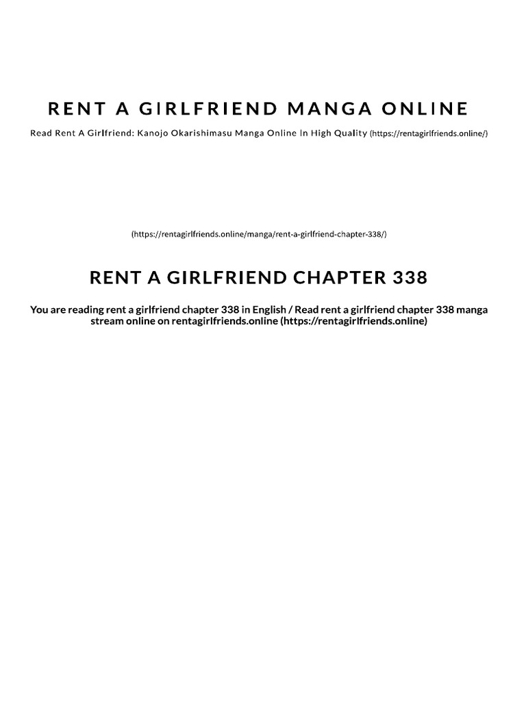 Rent A GirlFriend 338 PDF