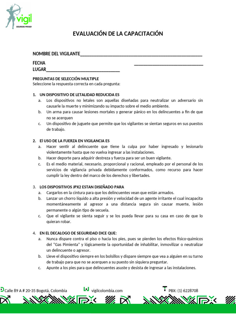 Evaluación de La Capacitación | PDF
