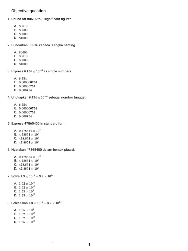 Mathematics - Mathematics F3 Bab 2 - 2022 | PDF