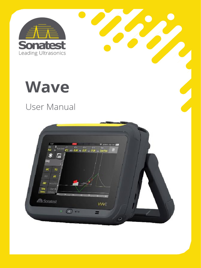 Sonatest Manual | PDF | Touchscreen | Menu (Computing)
