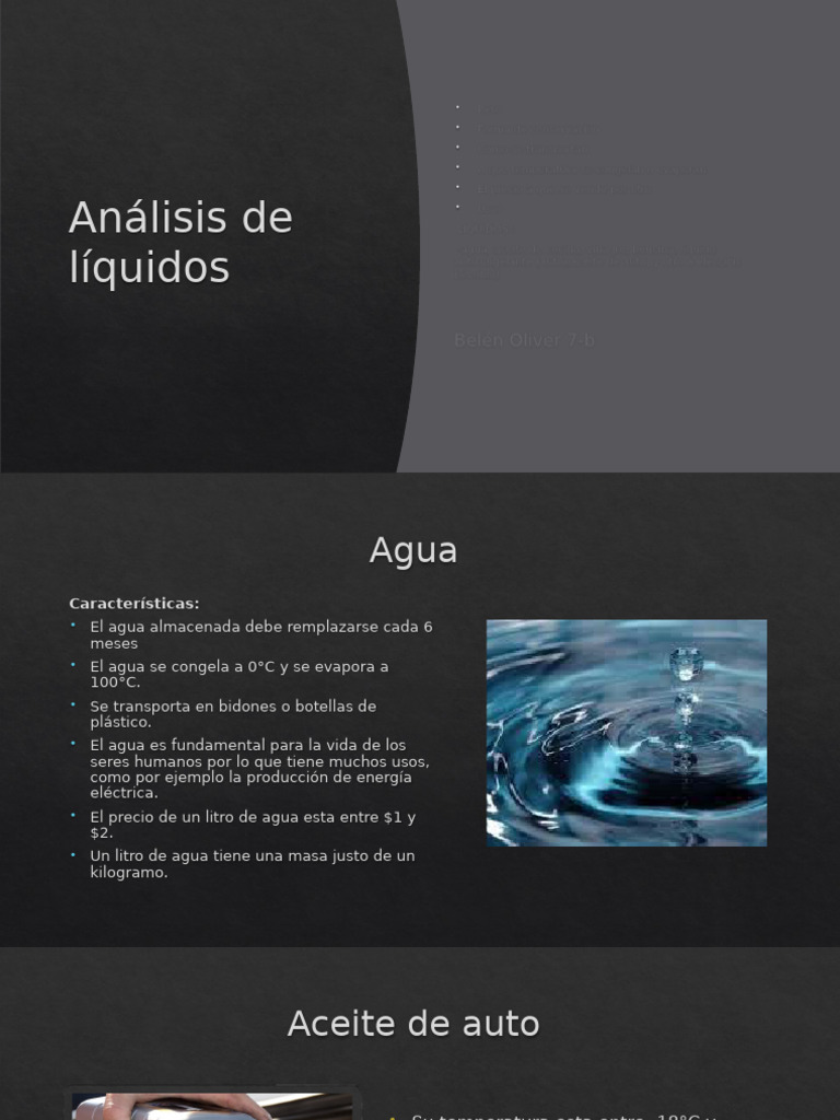 Análisis de Líquidos | PDF
