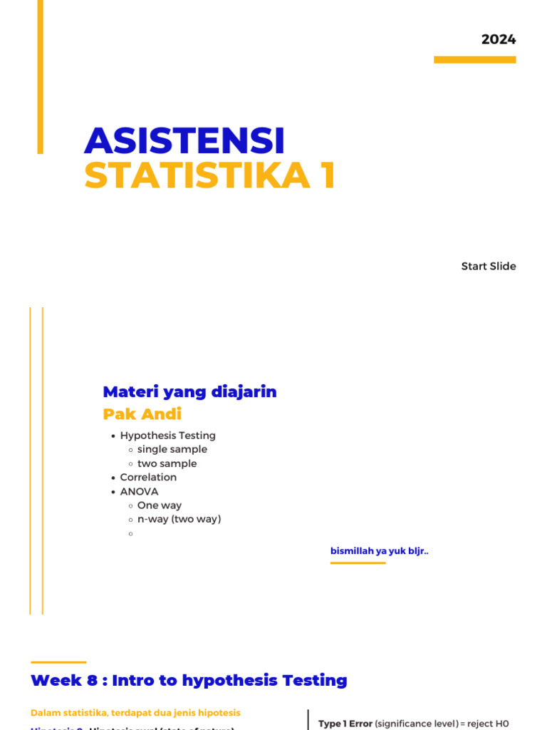 Asistensi Statistika 1 | PDF