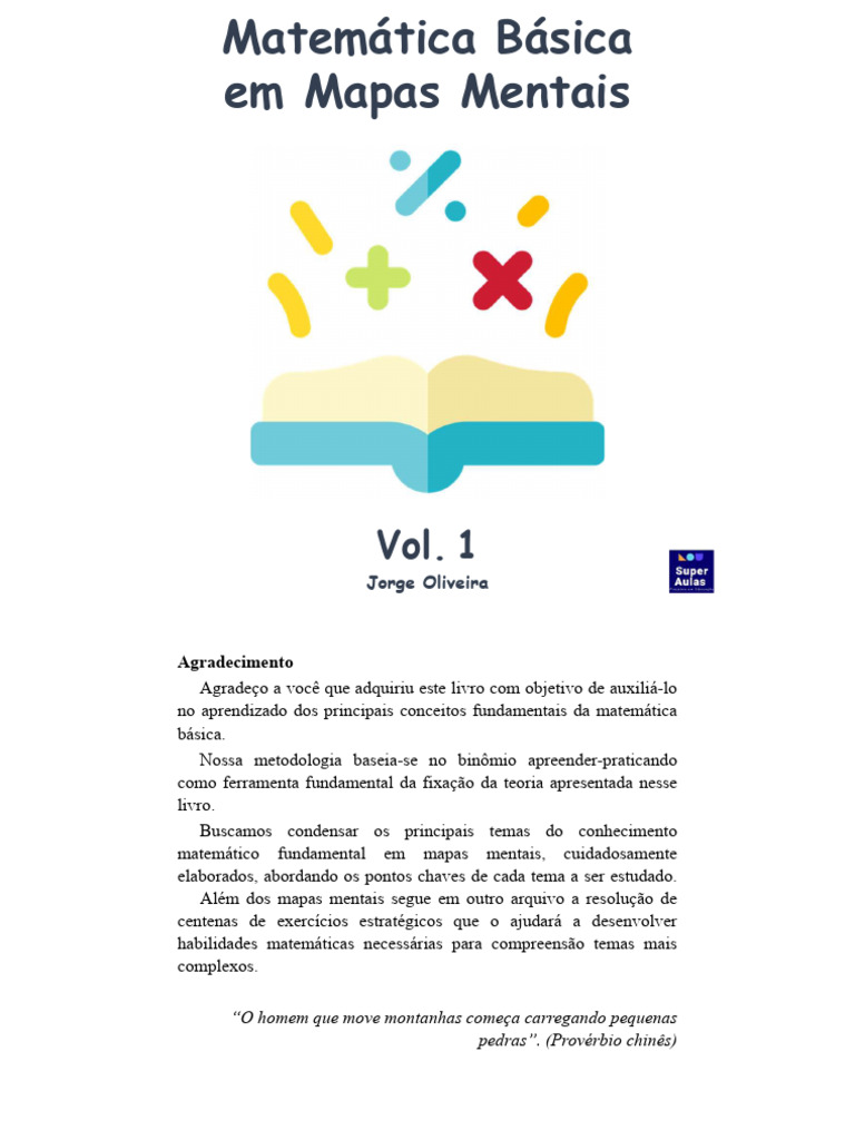 Matemática Básica em Mapas Mentais | PDF