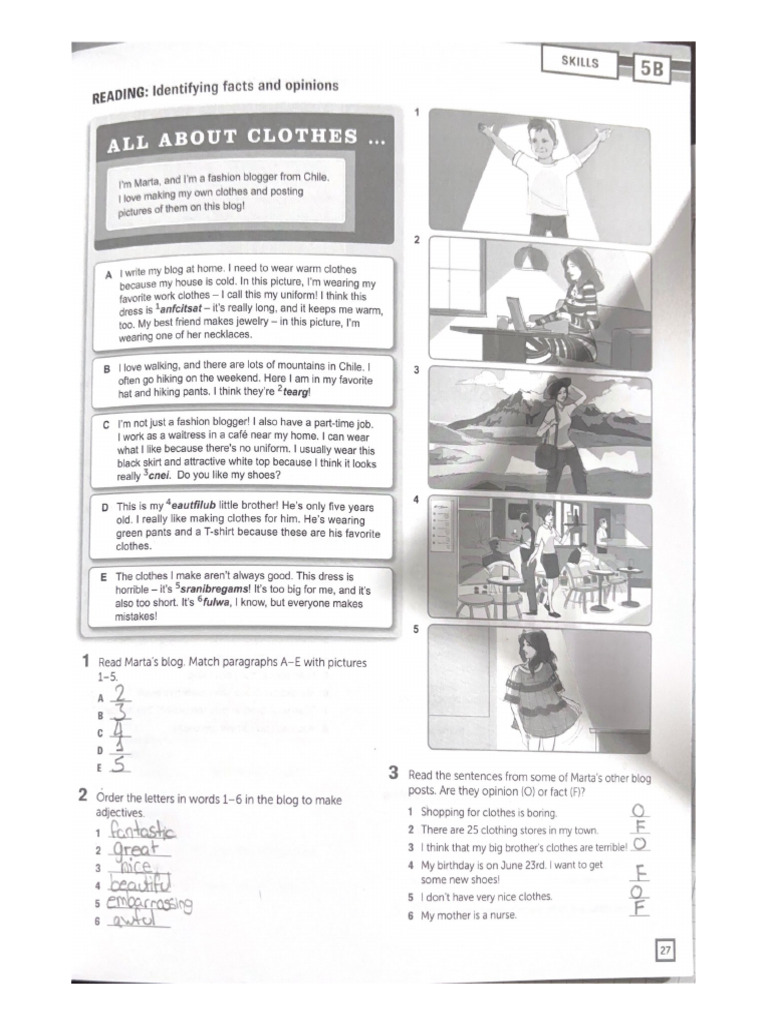 Workbook 5B | PDF