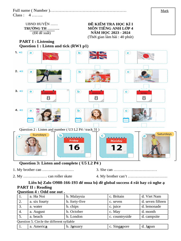 De HK1 Lop 420232024 | PDF