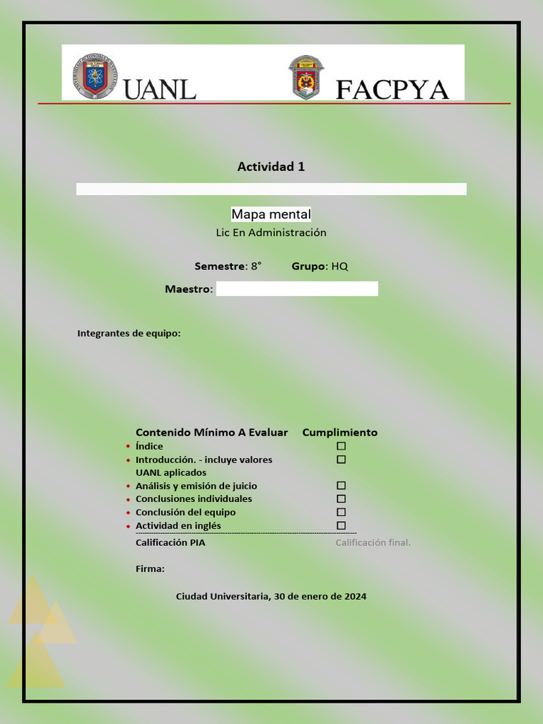 a1 Mapa Mental | PDF