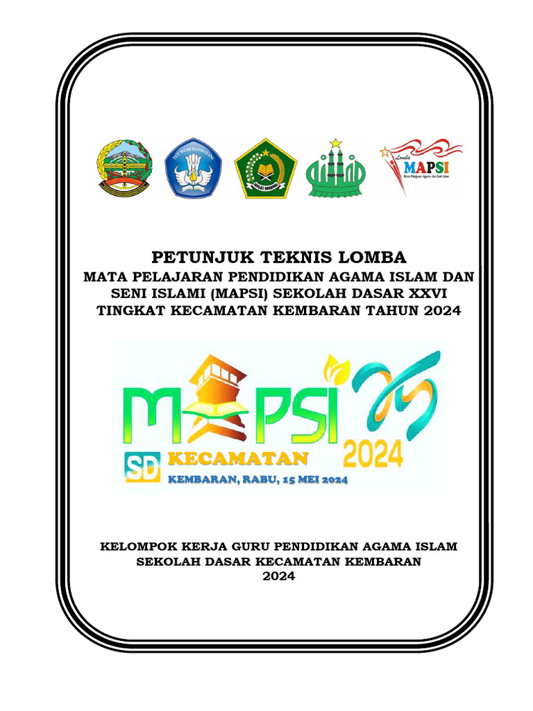 Juknis Mapsi SD 2024 Tk. Kecamatan.... | PDF