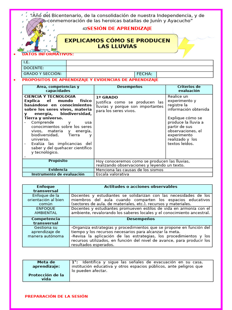 1º U5 S3 SESION D3 CT EXPLICAMOS COMO SE PRODUCEN LAS LLUVIAS | PDF 1º U5 S3 SESION D3 CT EXPLICAMOS COMO SE PRODUCEN LAS LLUVIAS | PDF