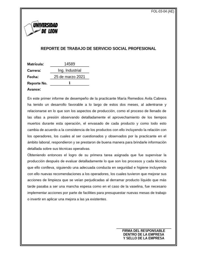 REPORTE 1 | PDF