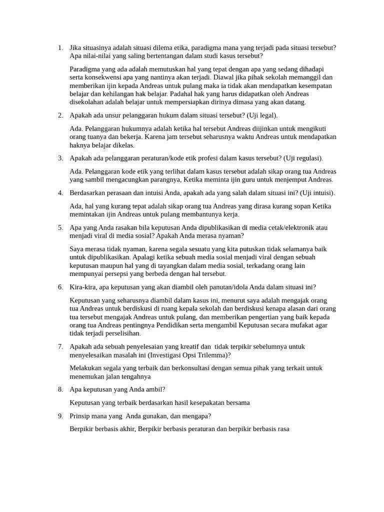 KASUS 1 Diah CGP MODUL 3.1 | PDF