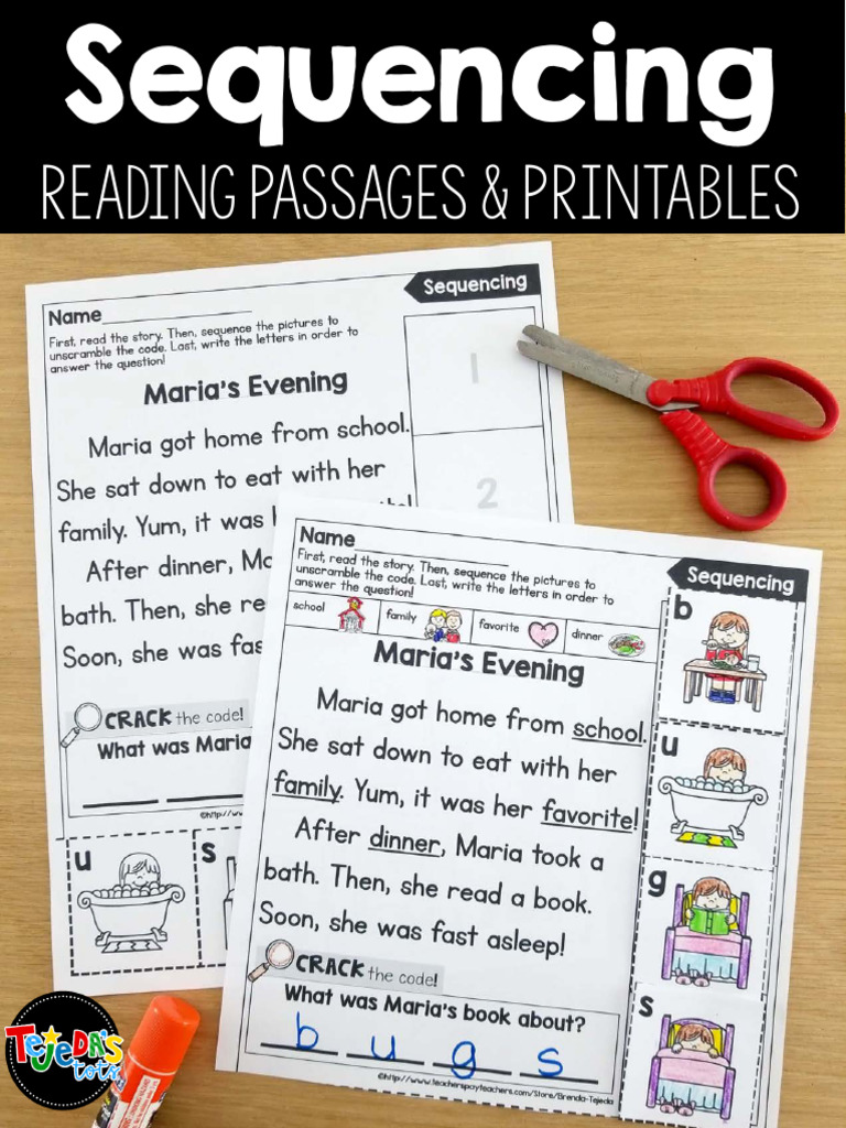 1 - Sequencing Reading Passages & Printables | PDF