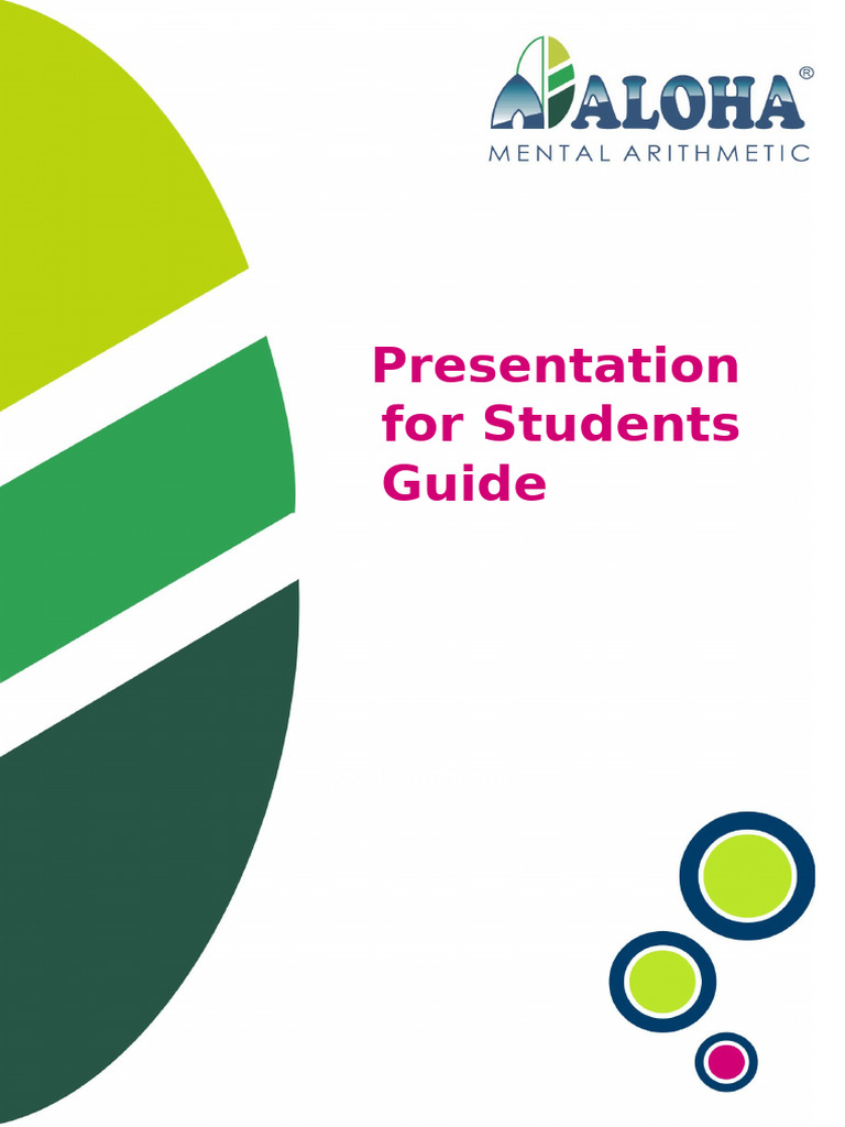 Presentation For Students Guide | PDF
