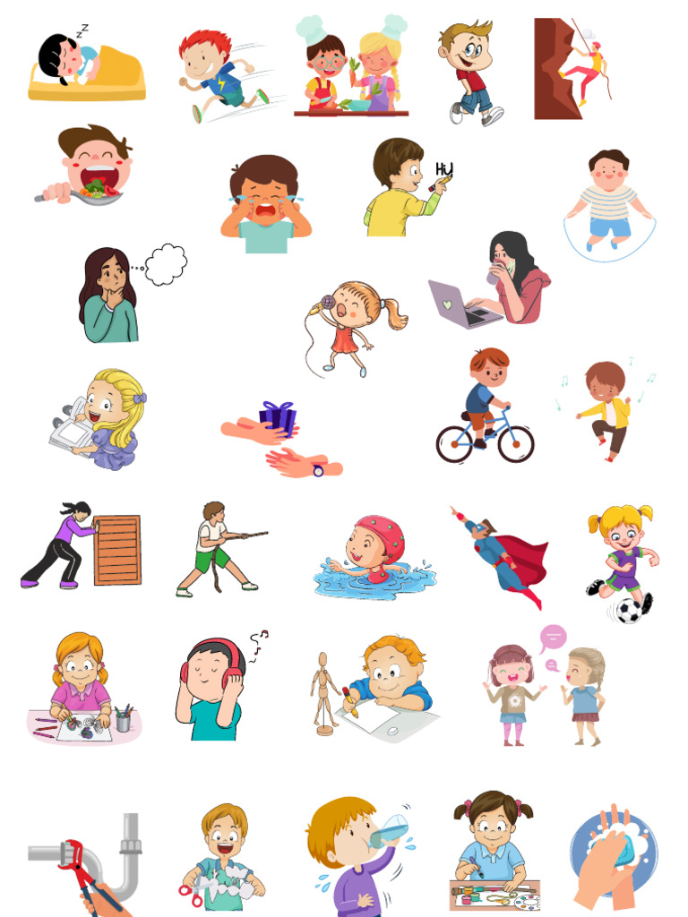 Verbs Cut and Paste | PDF