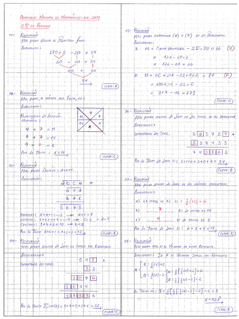 3ro de Primaria | PDF