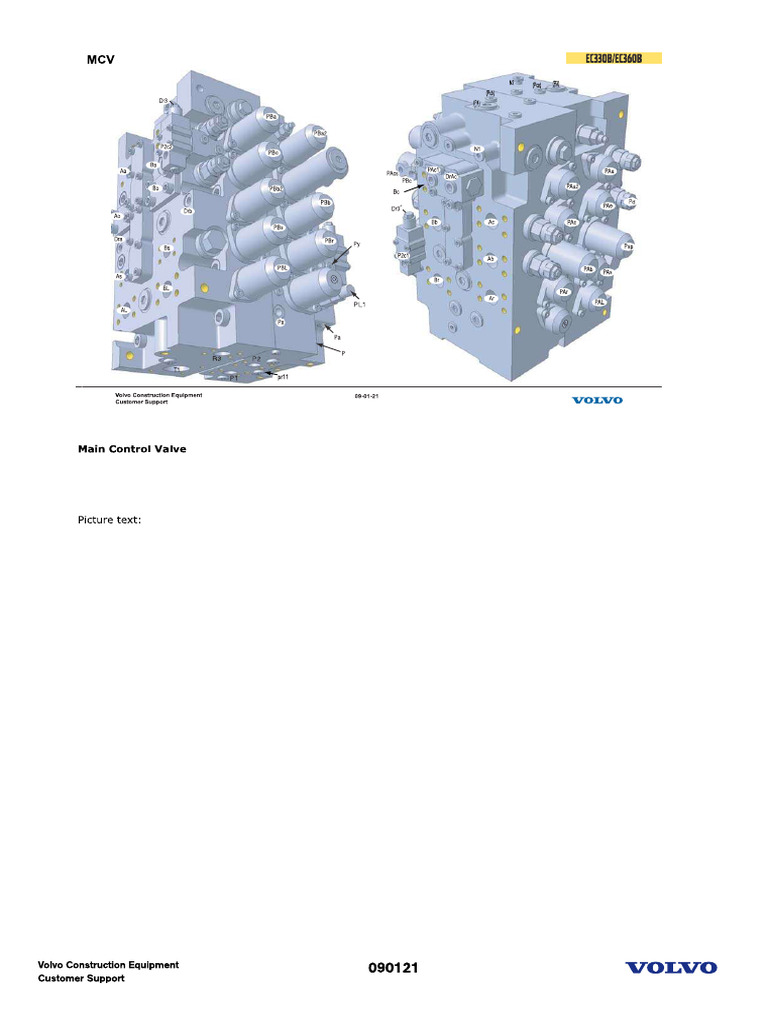 Control Valve Volvo EC330B | PDF