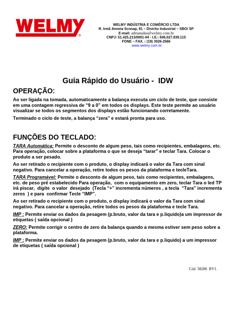 Cópia de GUIA RAPIDO IDW | PDF