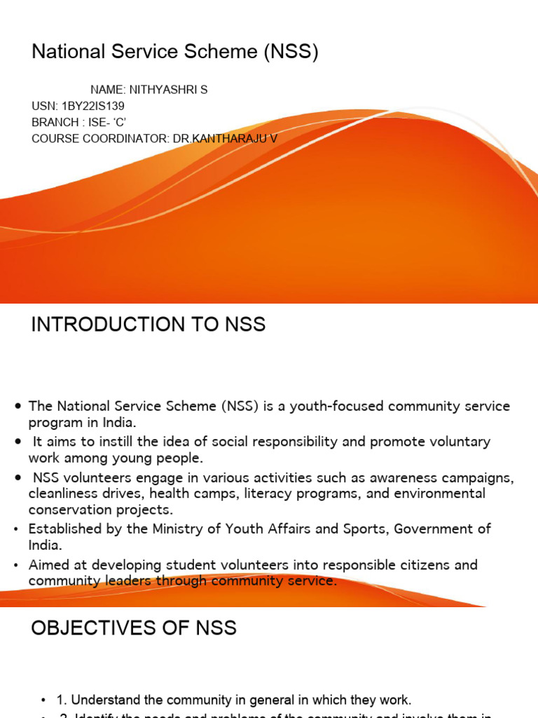 Nss PPT | PDF