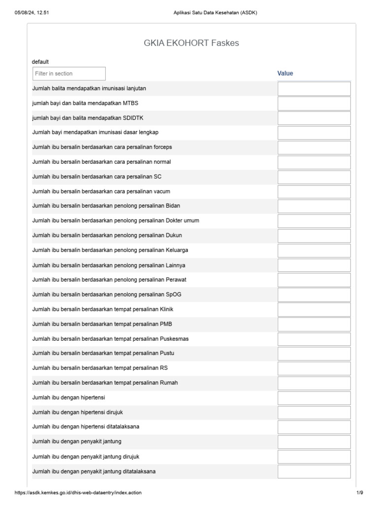 Form ASDK (Ecohort) | PDF