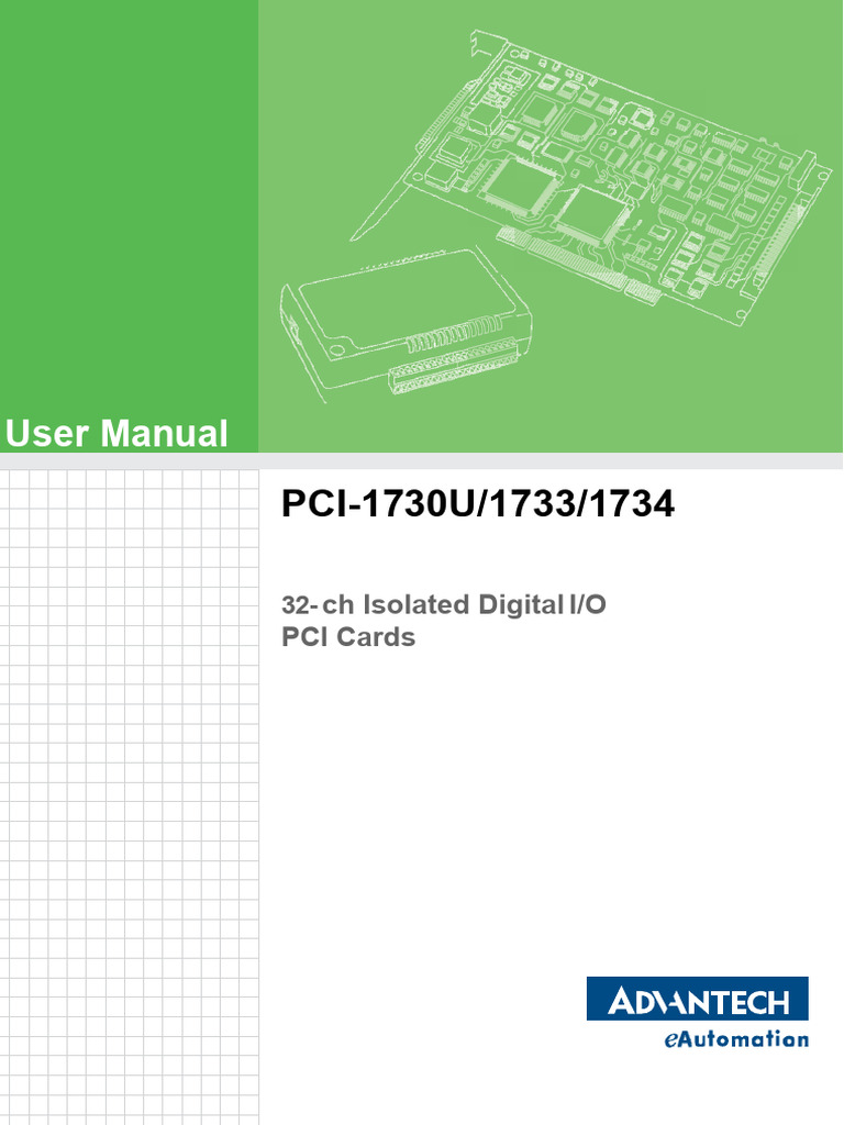 PCI-1730U - 1733 - 1734 User Manual | PDF