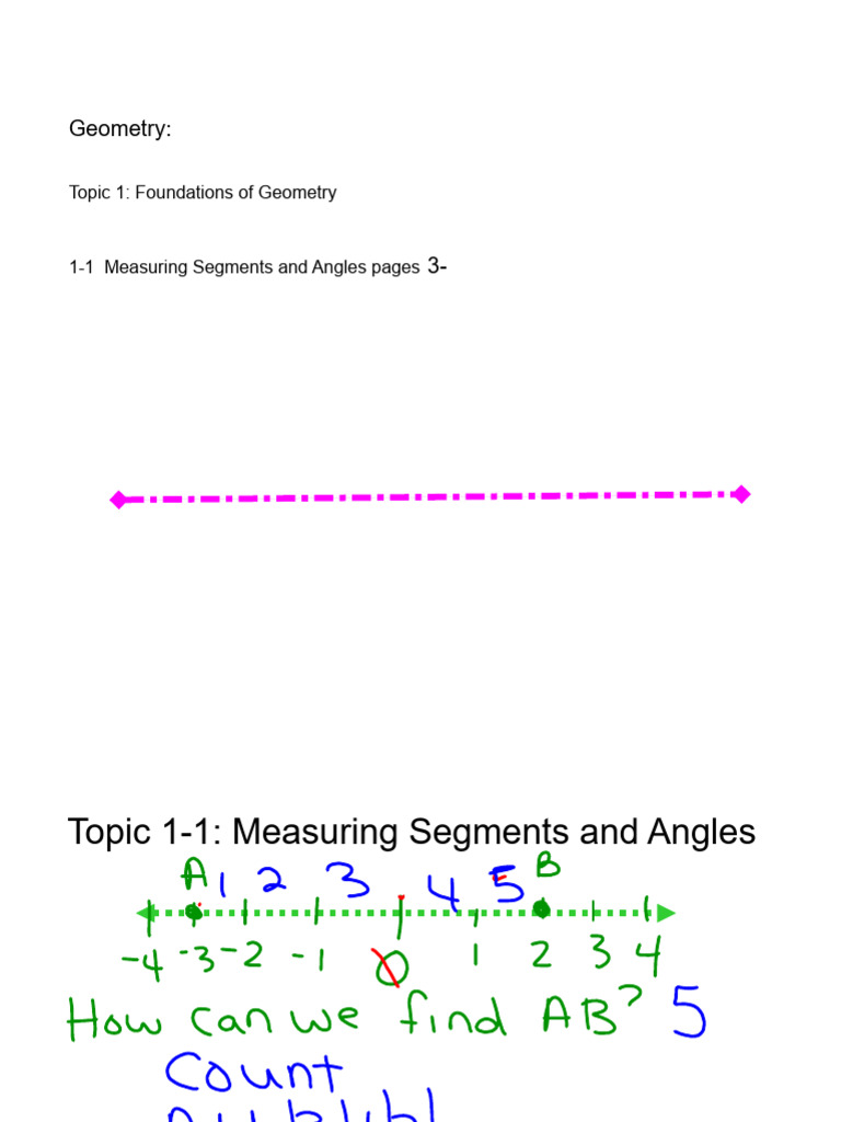 Topic 1-1 Geometry Notes | PDF