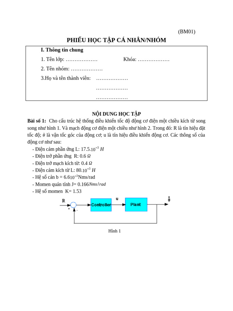 BTL MHH Nhom 1 | PDF