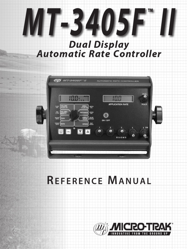 Dual Display Automatic Rate Controller: Eference Anual | PDF