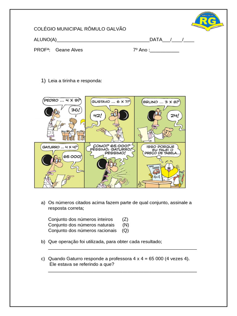 Avaliação De Matemática Adaptada Pdf 8340