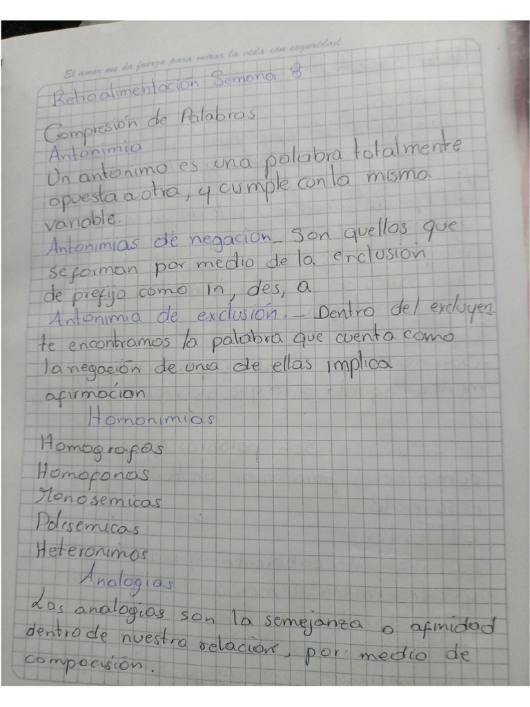 Comprension de Palabras | PDF