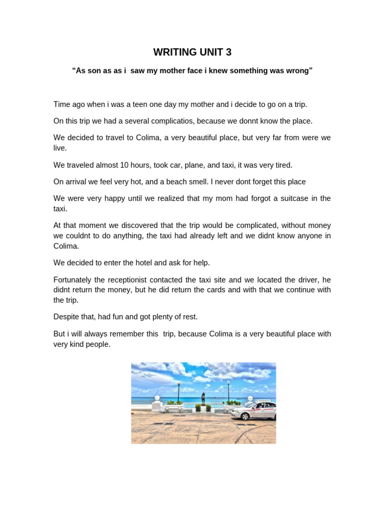 Writing Unit 3 | PDF