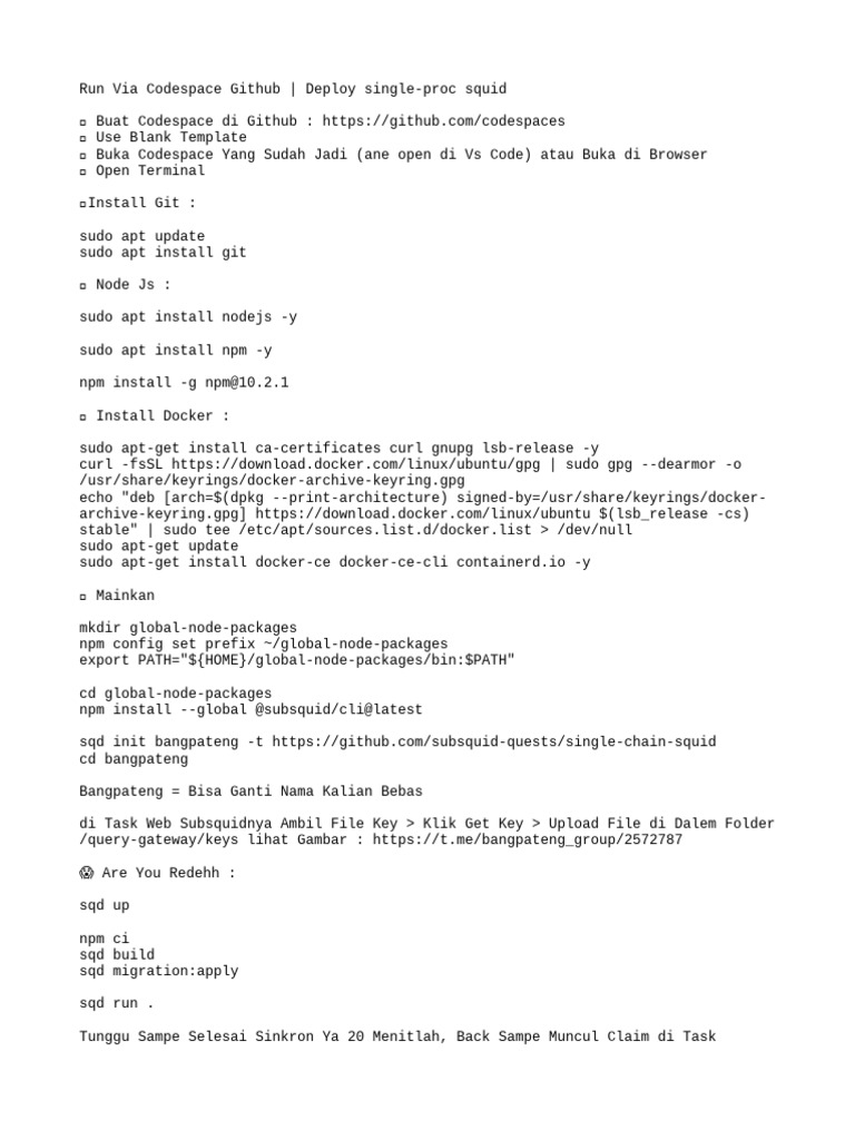 Subsquid Via Github | PDF