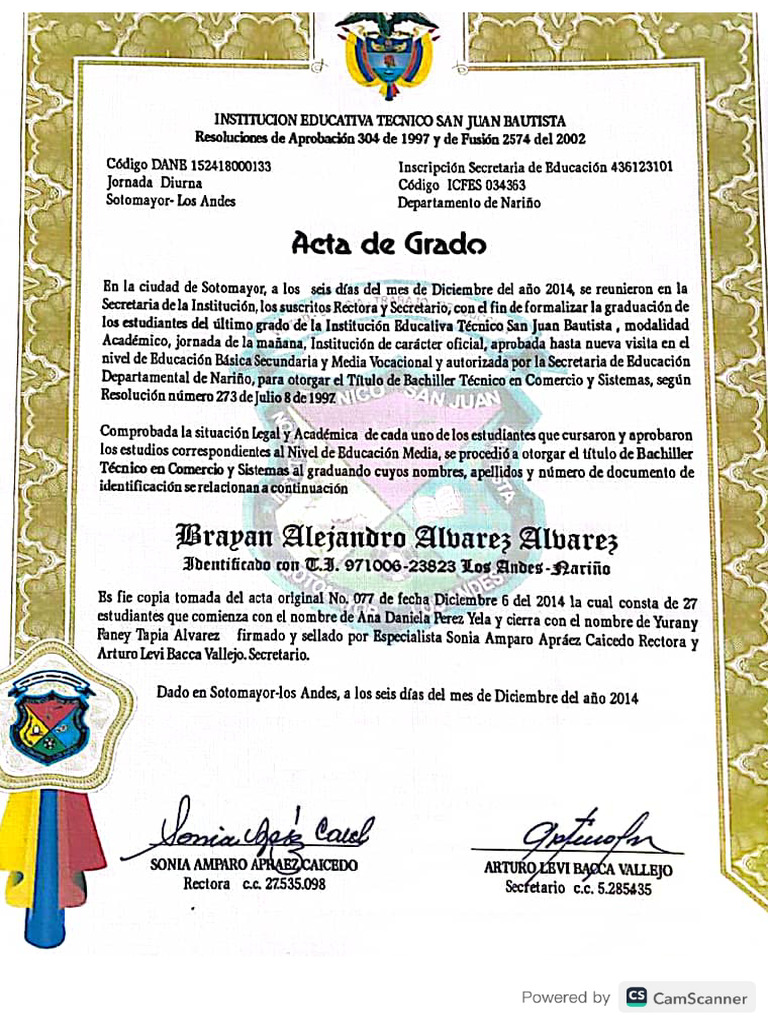 Acta de Grado.. | PDF