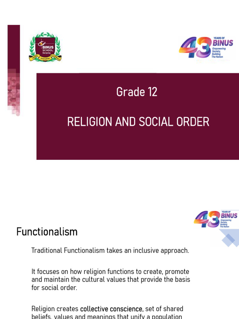 Religion and Social Order | PDF