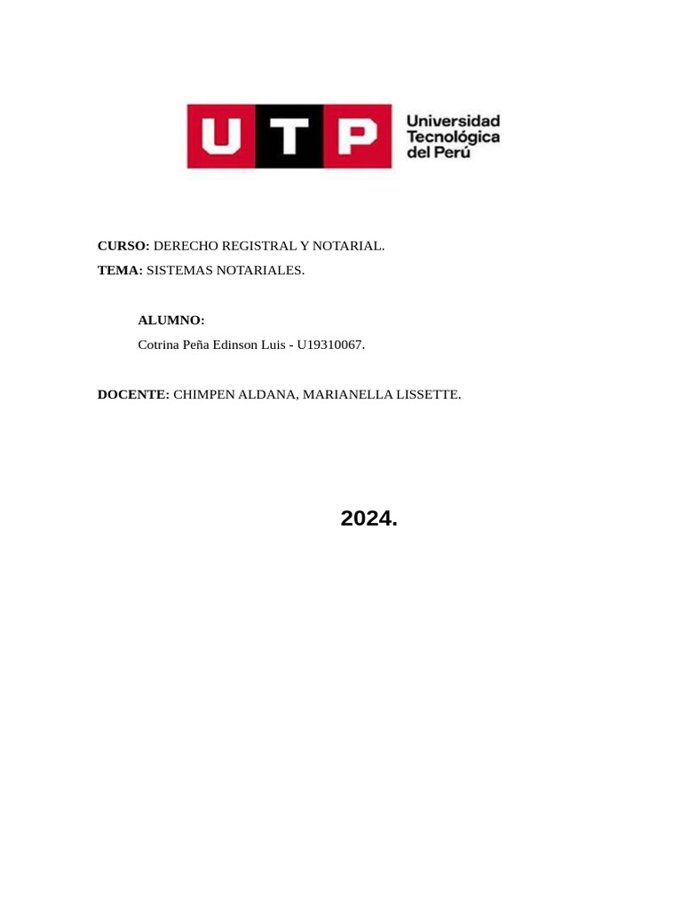 Sistemas Notariales | PDF Sistemas Notariales | PDF