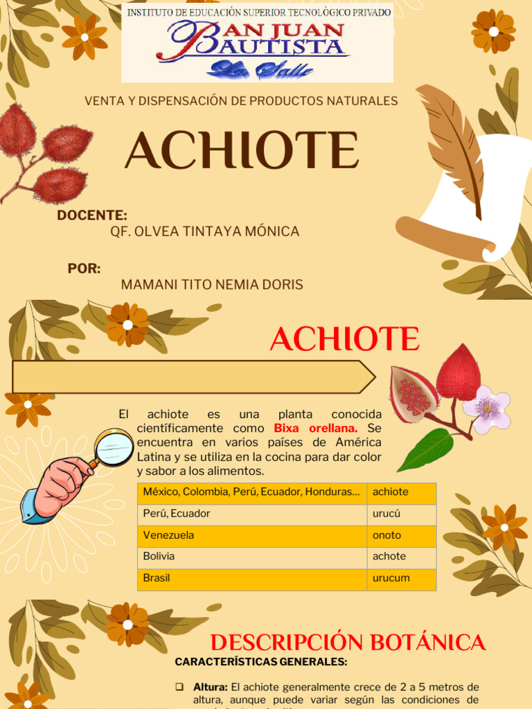 Achiote Mac | PDF