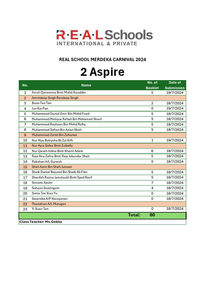 2 Aspire - 2024 - Merdeka Carnival | PDF