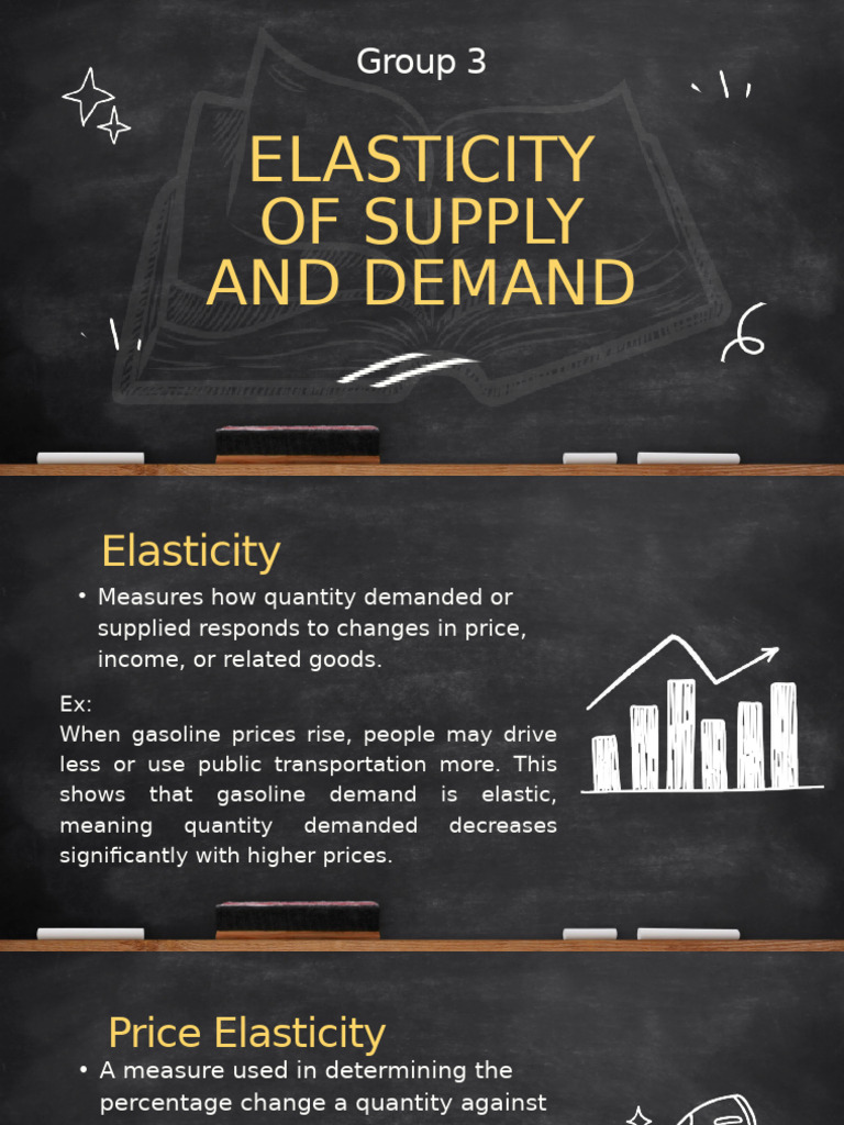 Elasticity of Supply and Demand | PDF