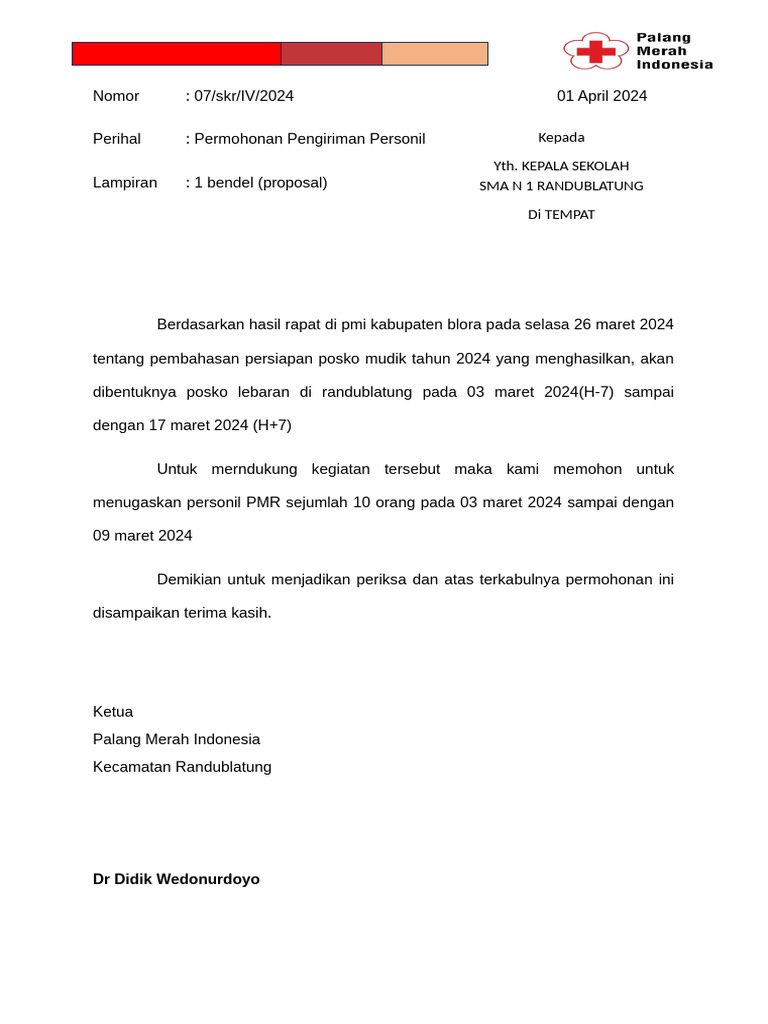 Surat Pmi | PDF