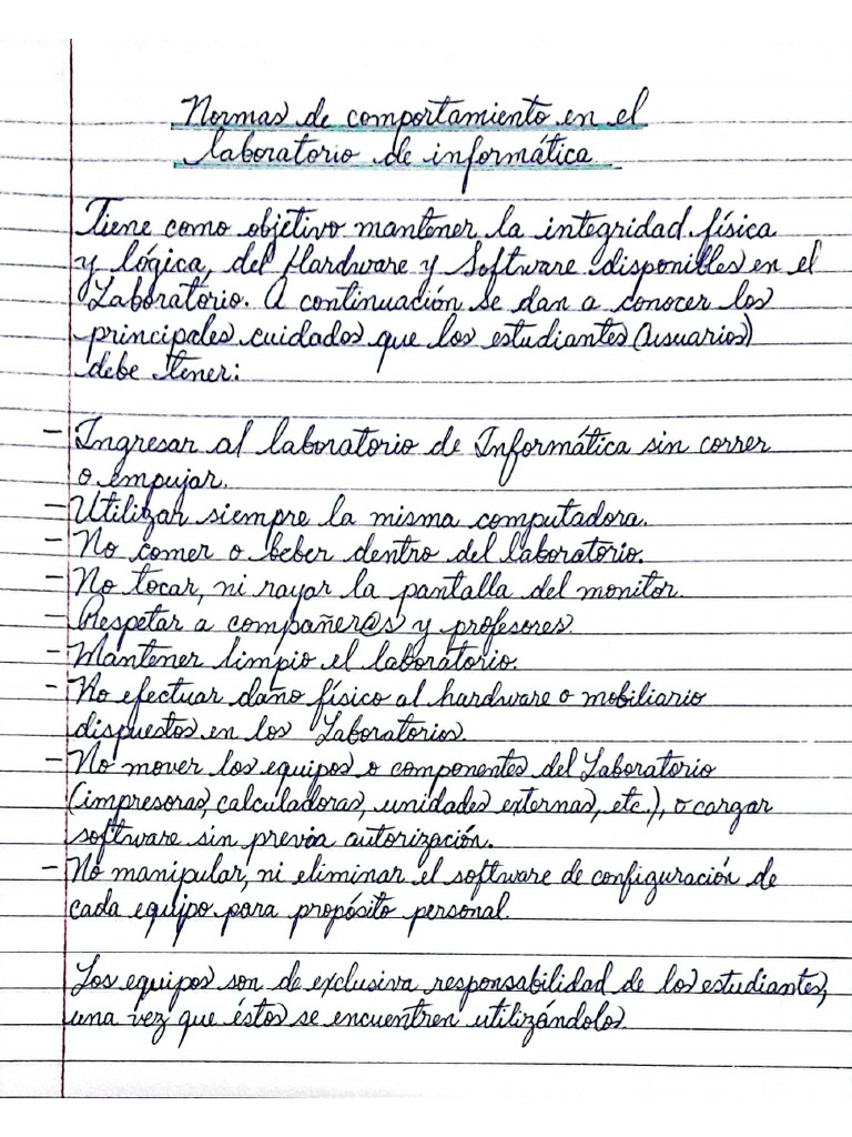 Reglas Del Lab. e Himno Del Maestro | PDF Reglas Del Lab. e Himno Del Maestro | PDF