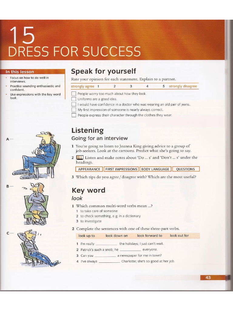 Lesson 12 - Dress For Success | PDF