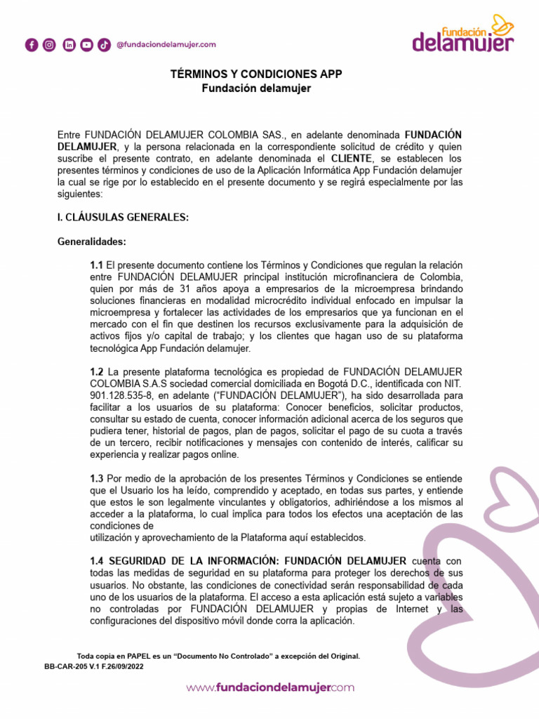 App Terminos y Condiciones | PDF